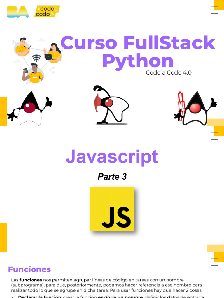 Javascript 3 | PDF | Devolución de llamada (programación de computadora) | Script Java