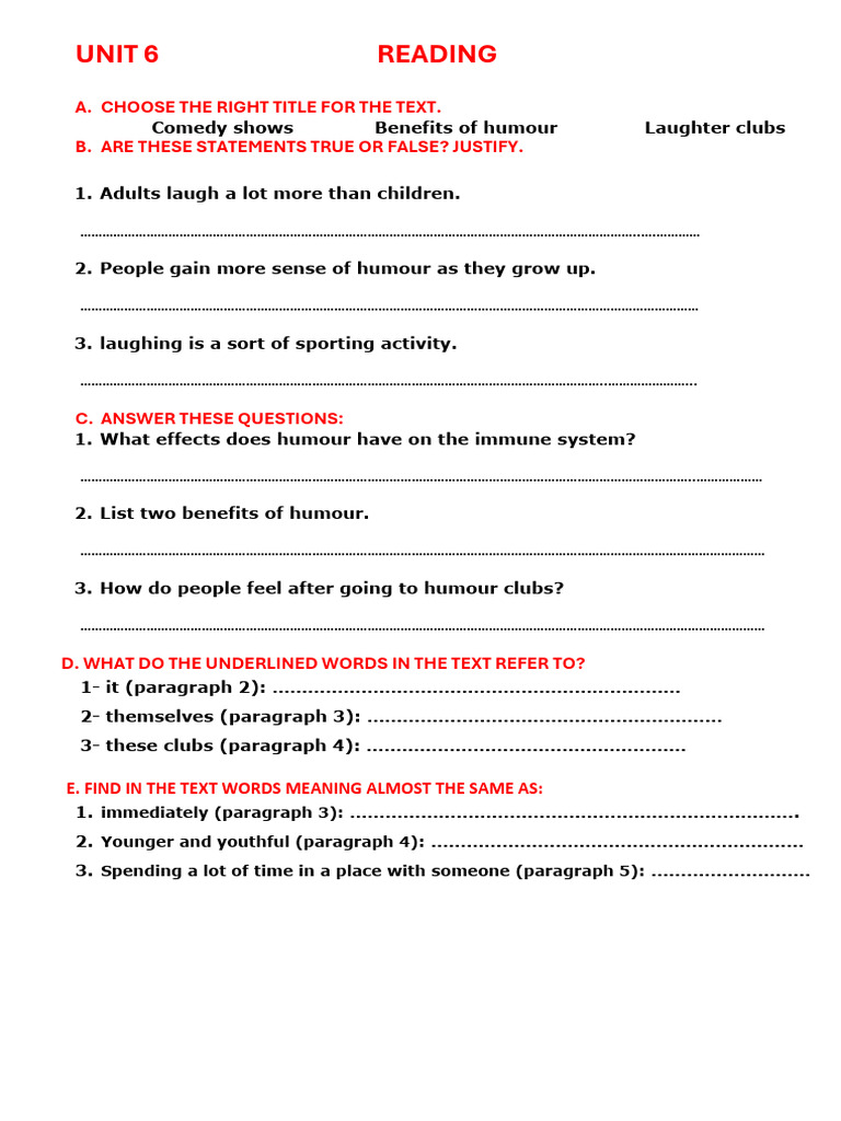 Unit 6 Reading | PDF