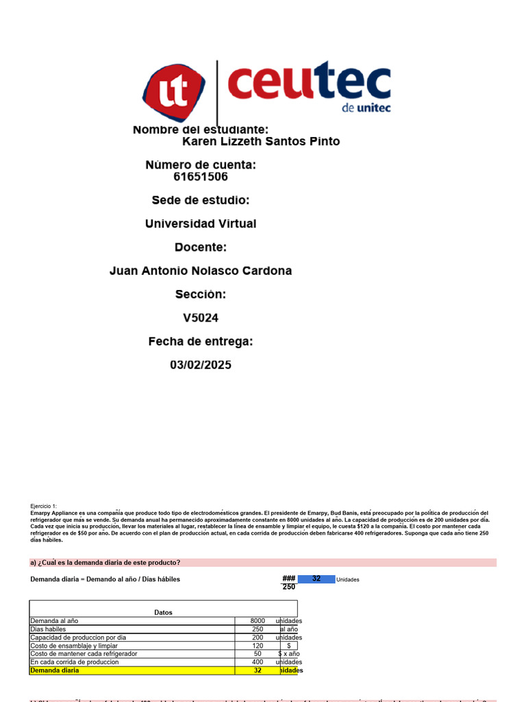 Annotated-Tare2.1 - EjerciciosEPQ, Descuento Por Cantidad y Modelos Probabilísticos ...