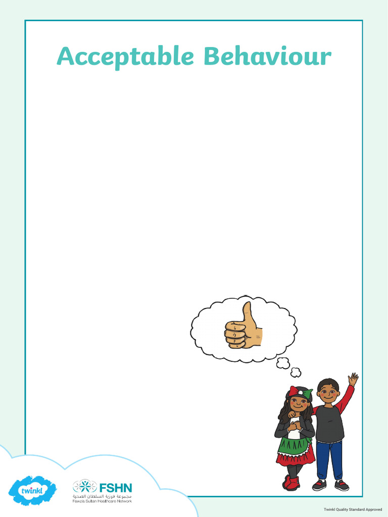Guidelines for Acceptable Behavior | PDF