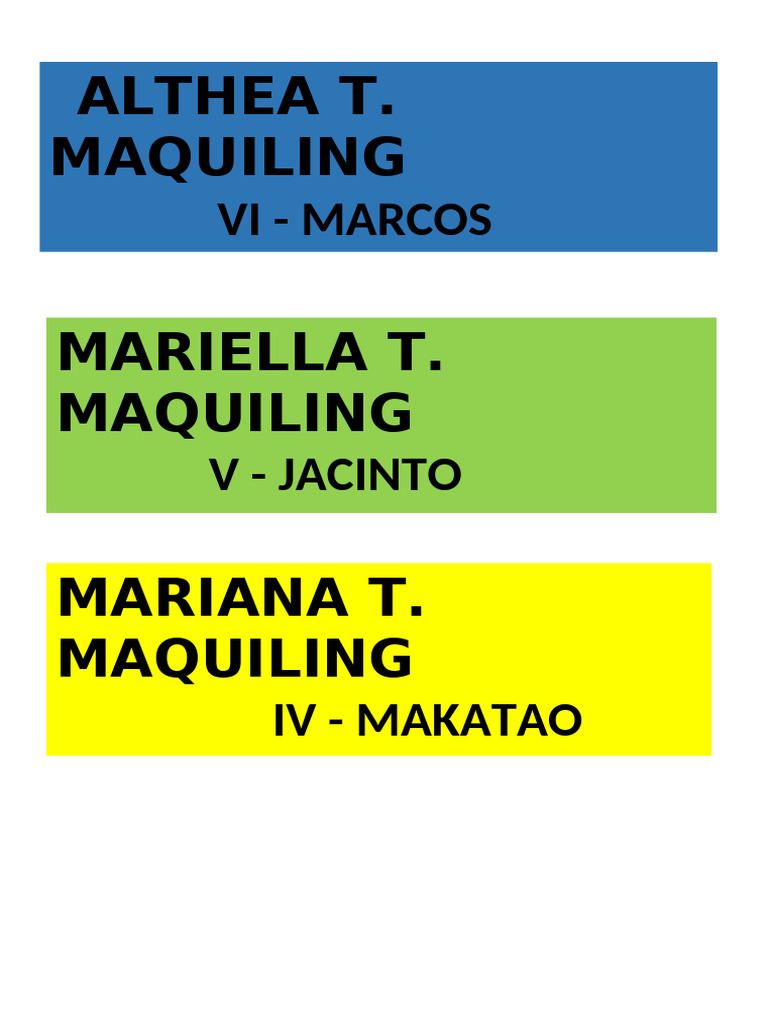 Name Tag | PDF