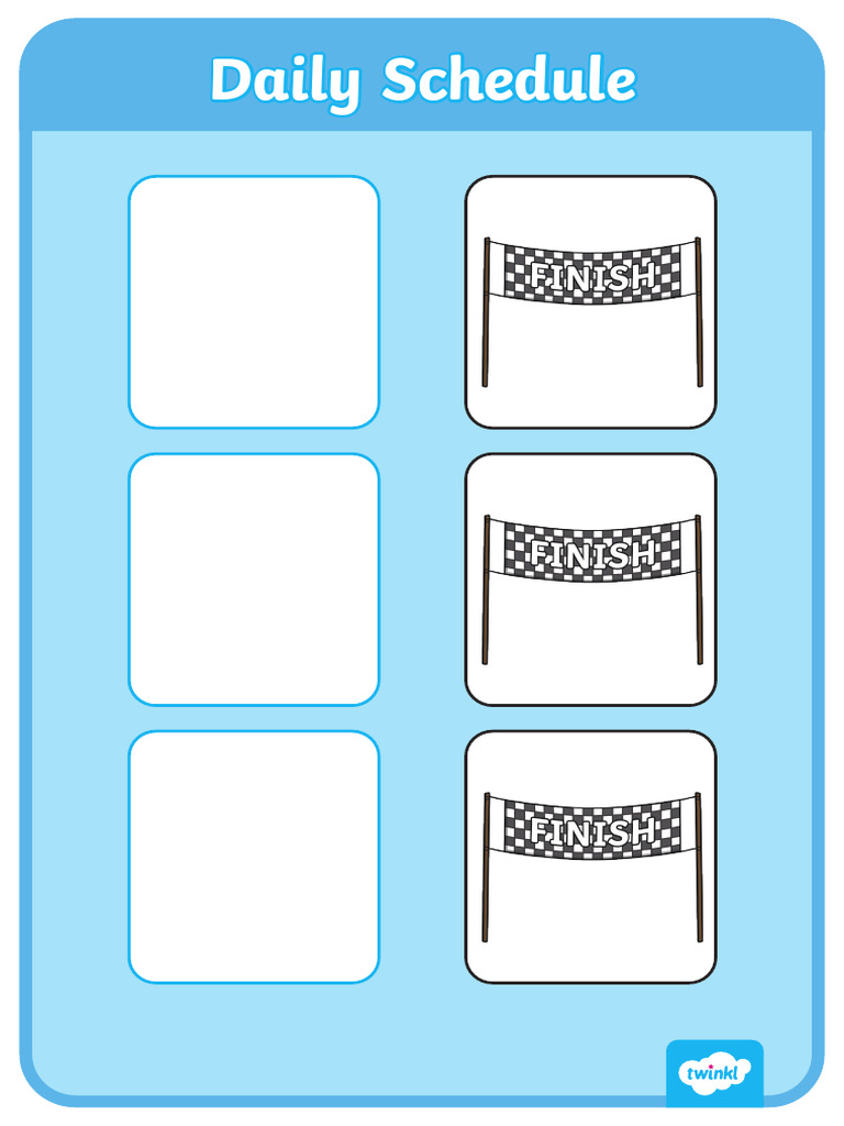 Au C 2549234 Classroom Visual Activity Schedule With Finished Strip ...