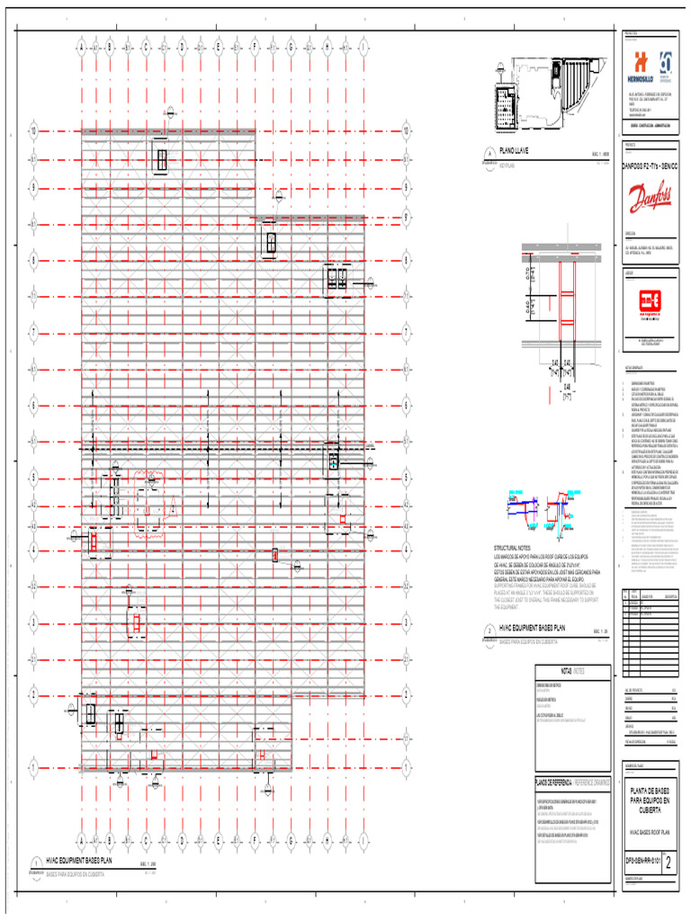 Dfs-Sen-Rr-S101 - Hvac Bases Roof Plan | PDF