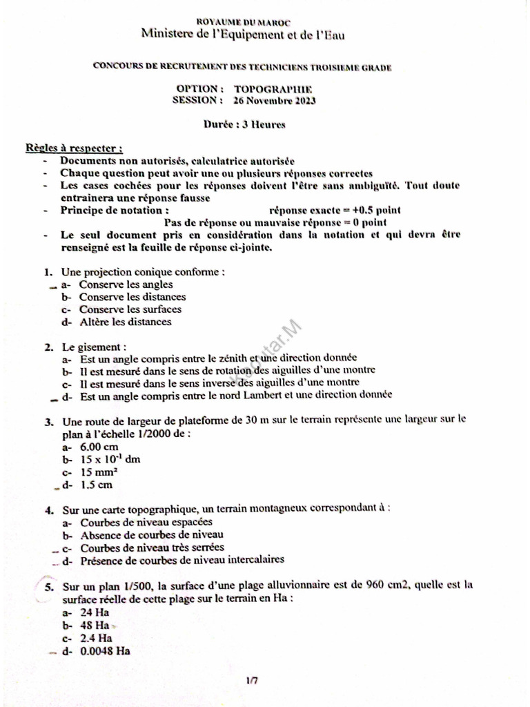 Concour Équipement 2023 | PDF