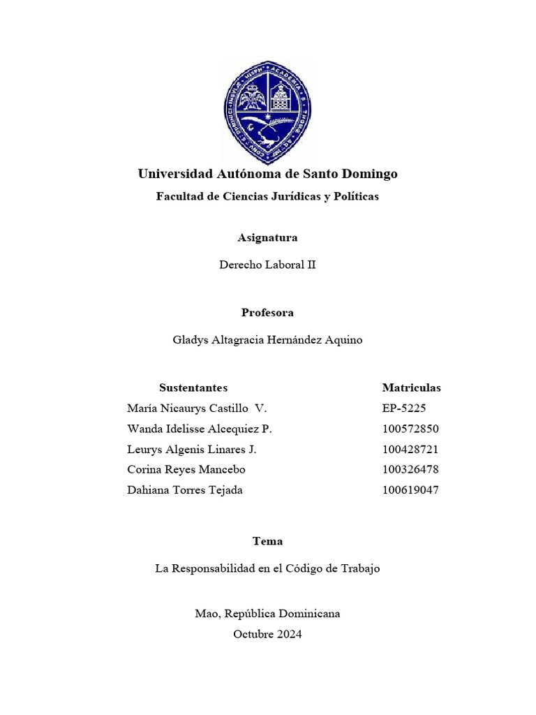 Tema 10 Tarea 5.2 Corina Reyes 100326478 | PDF | Justicia | Crimen y ...