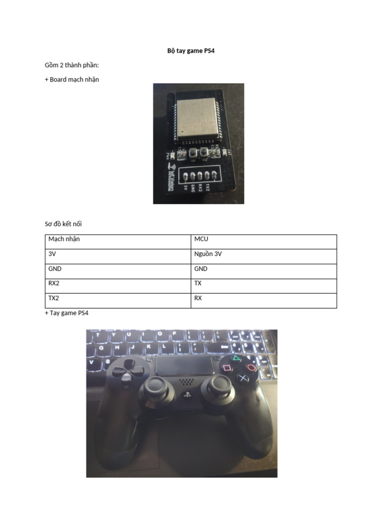 Tài liệu bộ tay game PS4_V1.0 | PDF