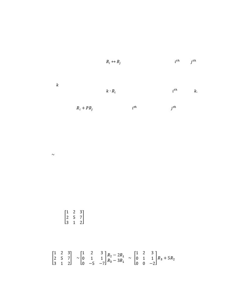 Elementary Transformations L1 | PDF | Matrix (Mathematics ...