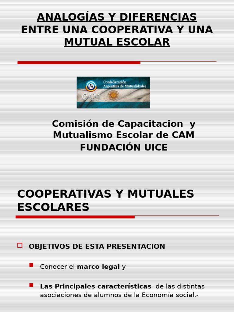 Docentes Cooperativas y Mutuales Escolares | PDF | Cooperativa ...