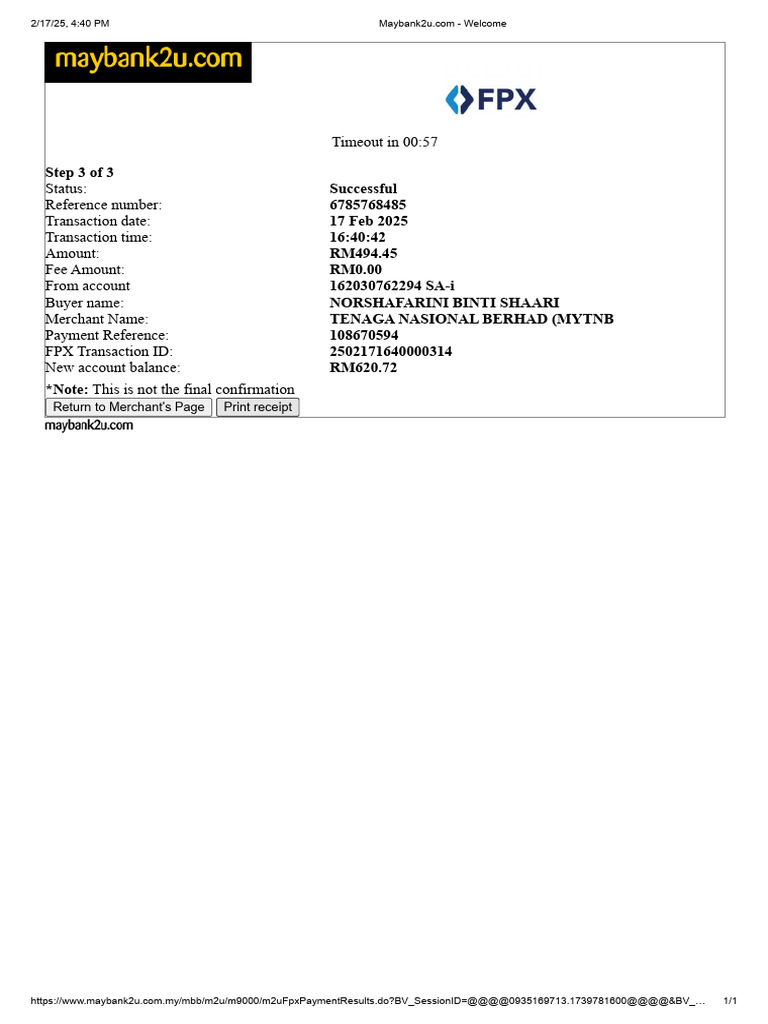 Bil TNB SG Kajang | PDF