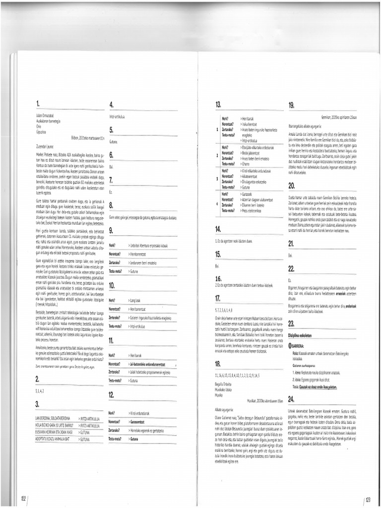 Erantzunak Osoa | PDF