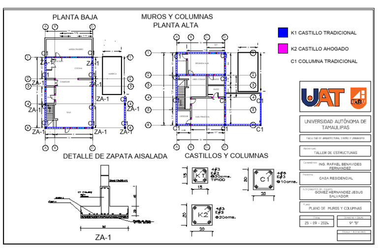 Plano Muros y Columnas | PDF