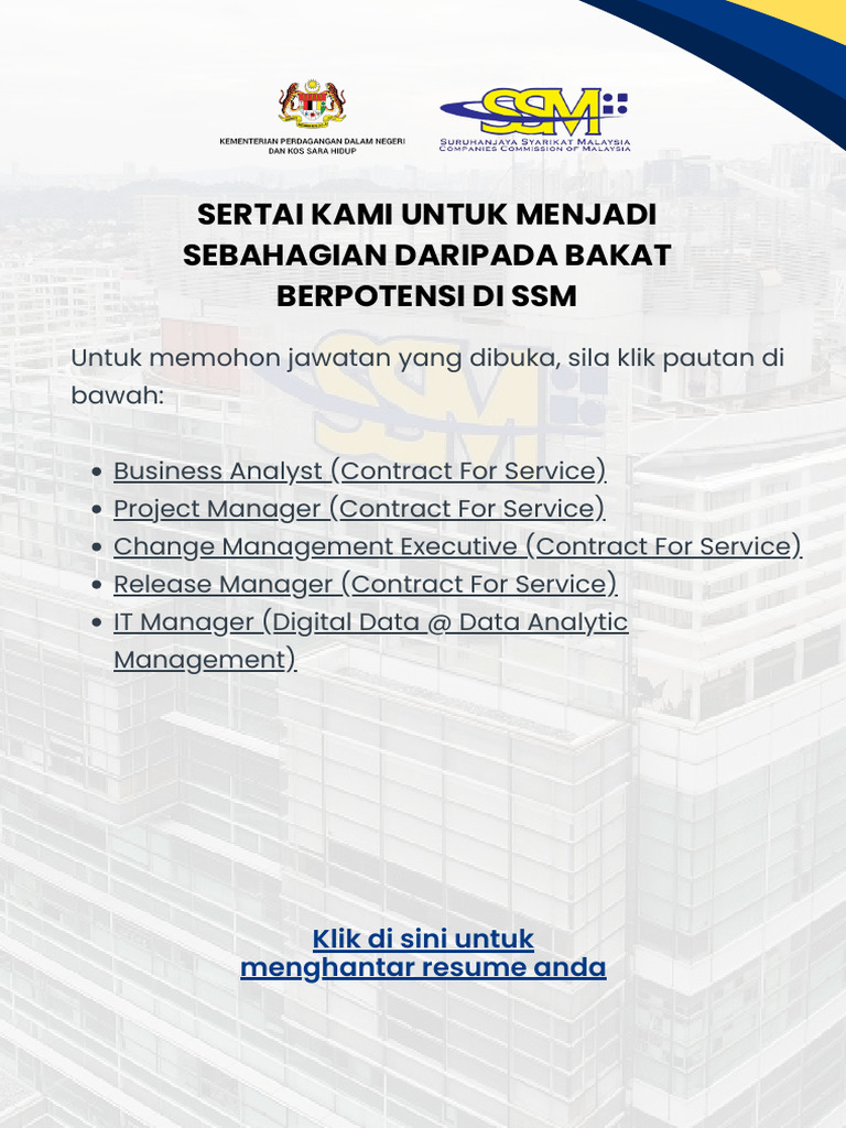 SSM Career Poster Website_BM | PDF