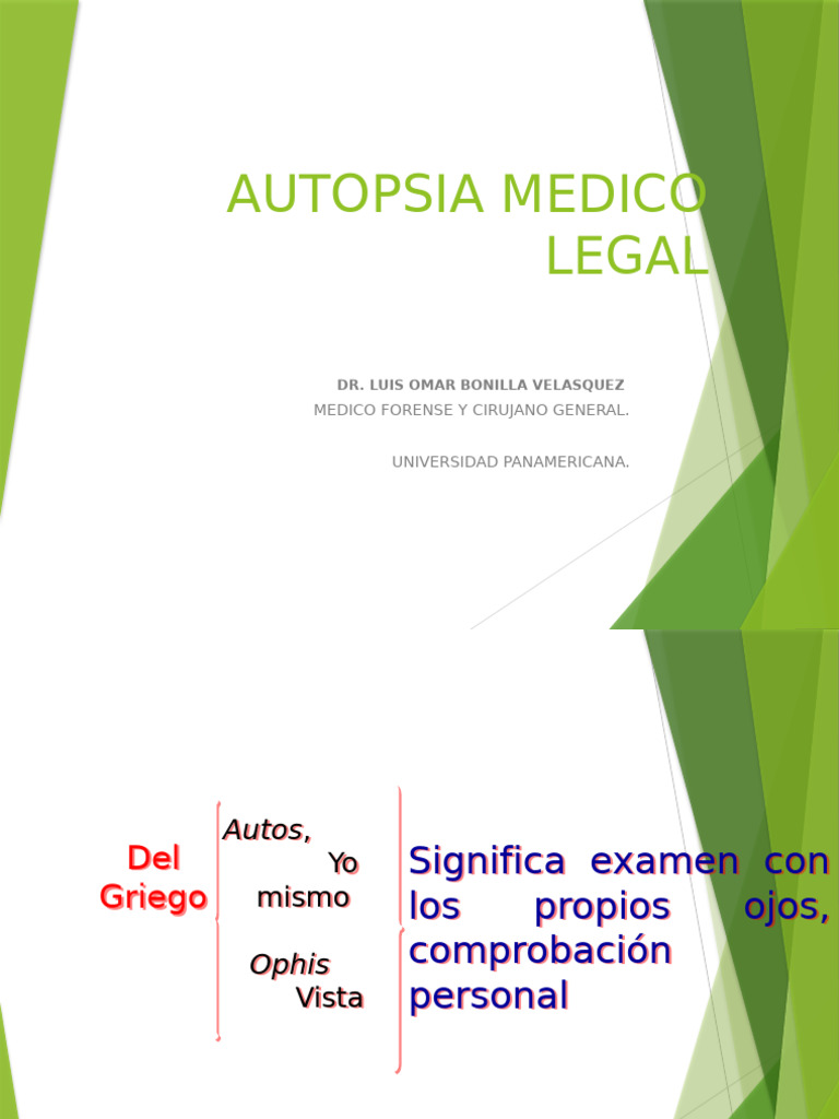 Clase Autopsia Medicolegal Completa-1 | PDF | Autopsia | Jurisprudencia ...