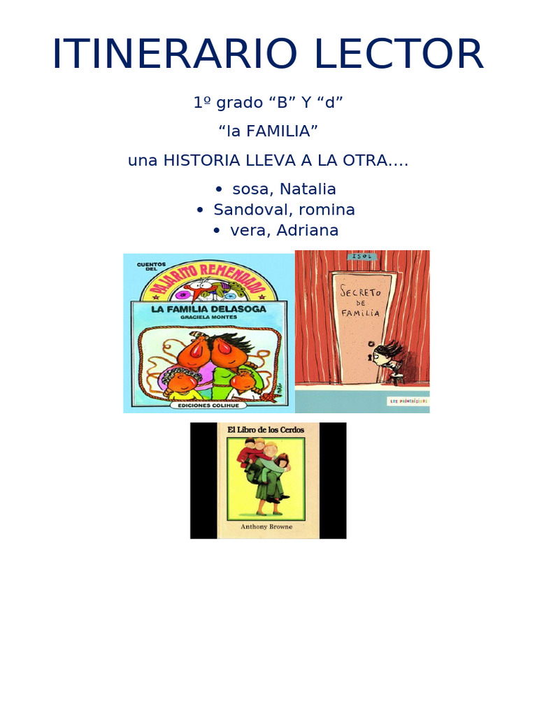 Itinerario Lector Familia Adriana | PDF