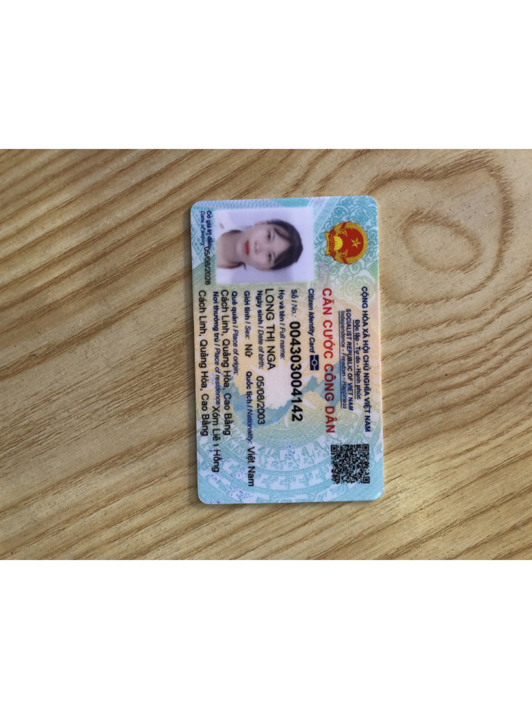 LONG THỊ NGA-CCCD-ANH | PDF