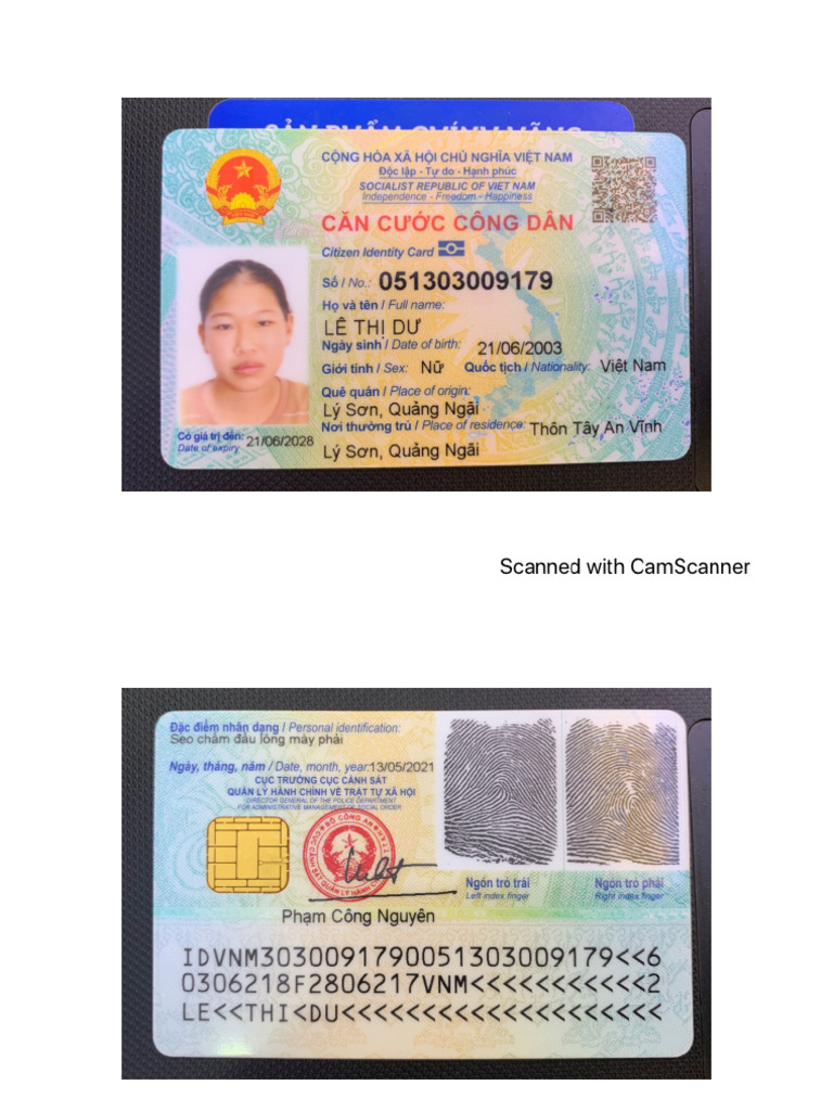 Le Thi Du-Cccd | PDF