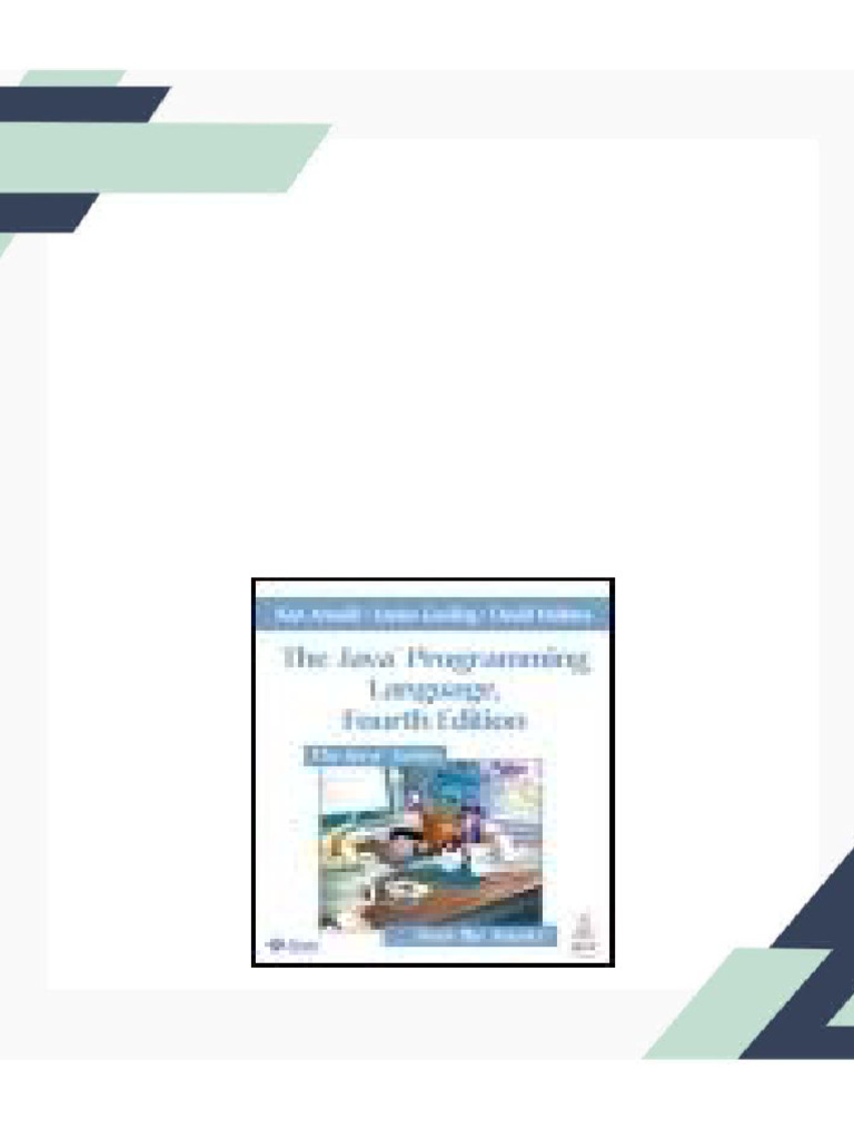 The Java Programming Language 4th Edition By Ken Arnold James Gosling David Holmes Isbn