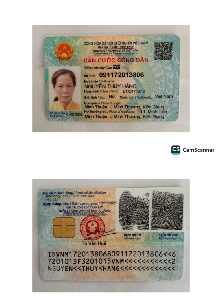 CCCD NG Thuý Hằng | PDF