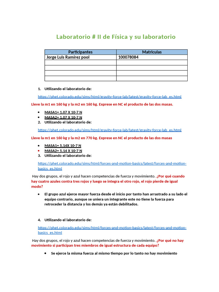 Laboratorio de FA Sica II 1 | PDF