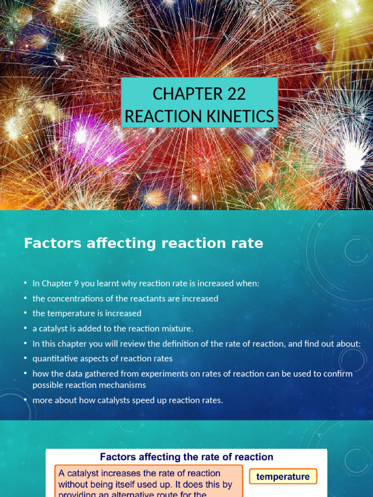 Chapter 22 Reaction Kinetics | PDF | Reaction Rate | Catalysis