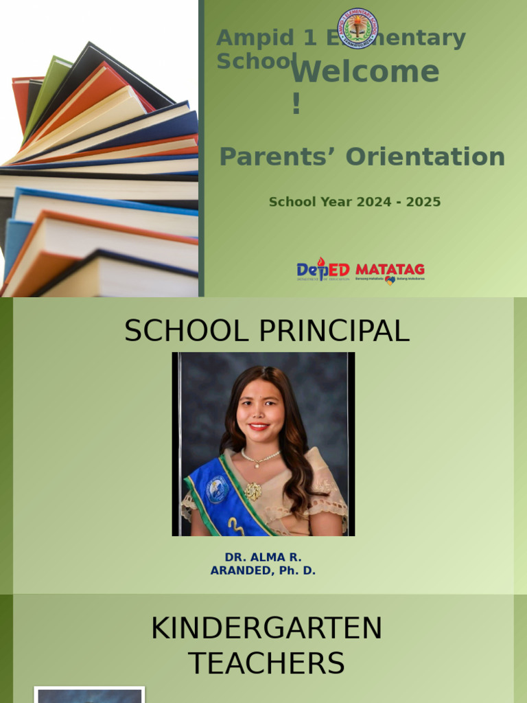 Parents' Orientation Sy 2024-2025 | PDF | Cognition | Learning