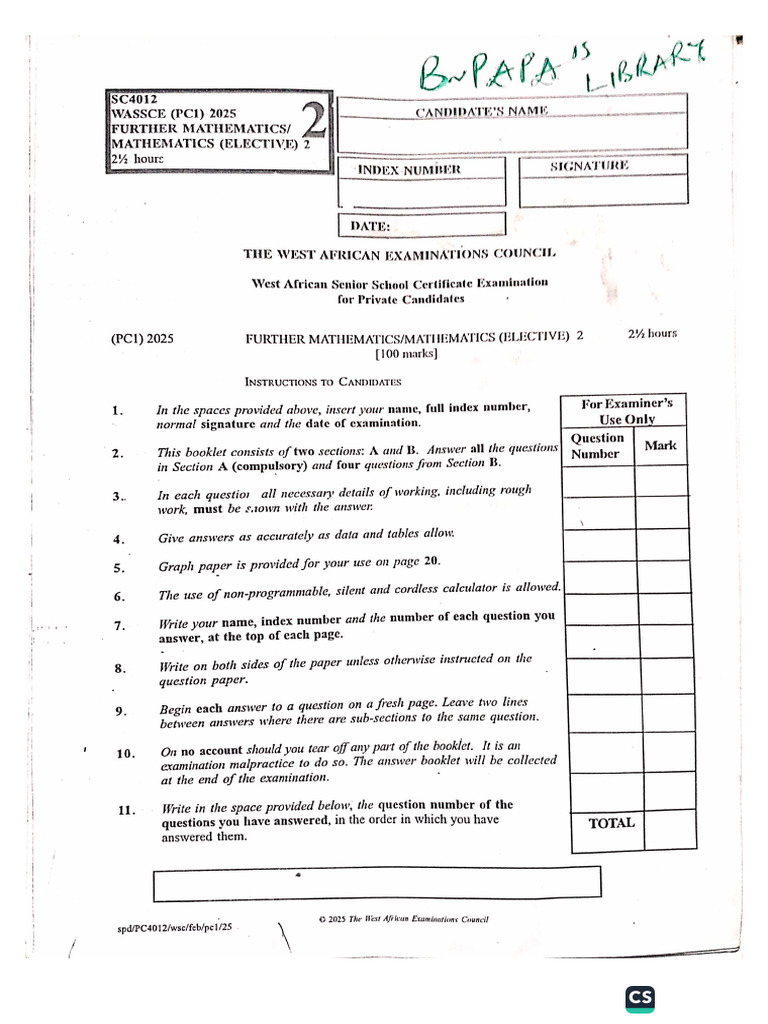 Jan-Feb PC (2025) E-Maths-2 | PDF