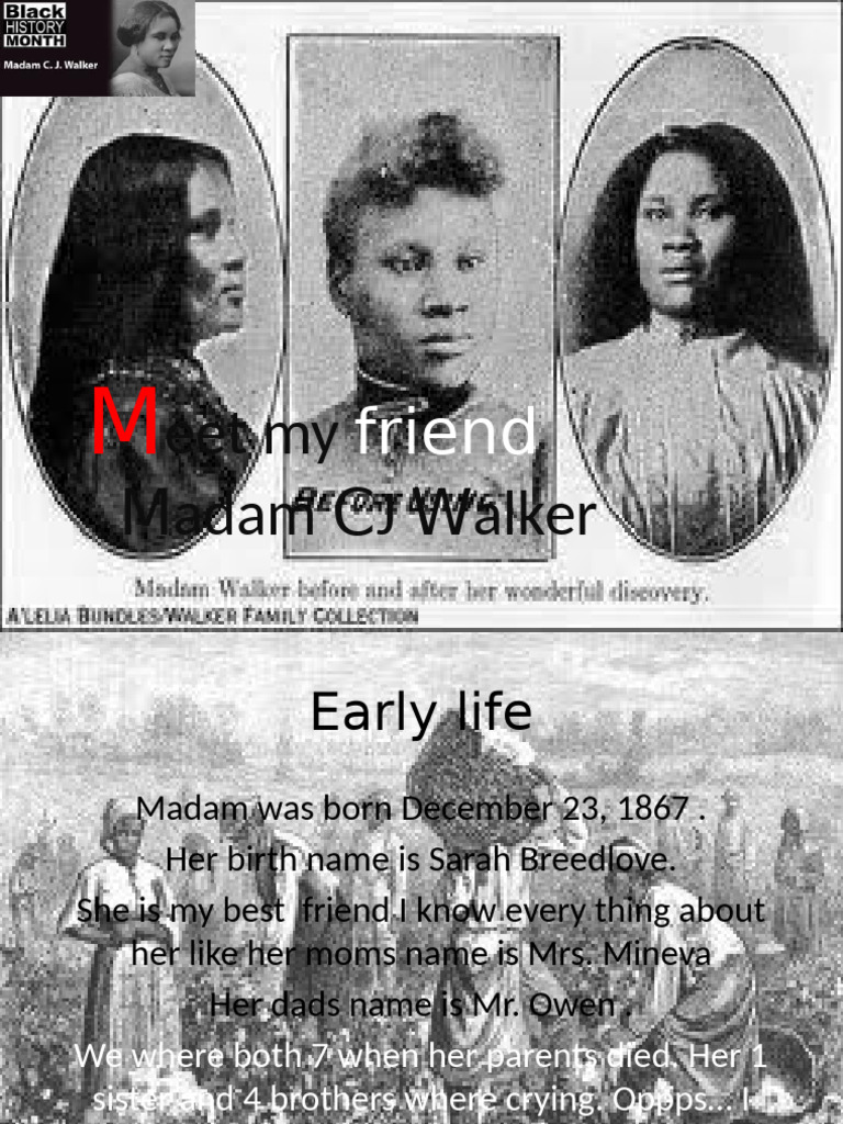 Madam CJ Walker: A Life Overview | PDF