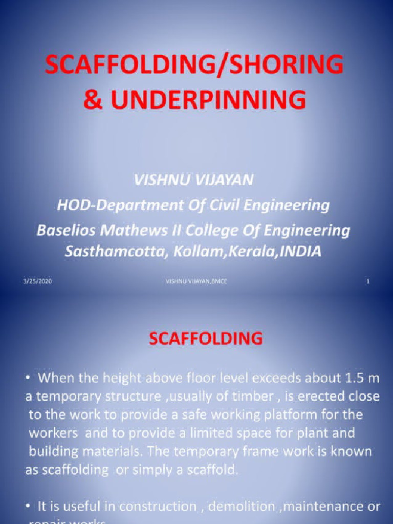 Scaffolding | PDF