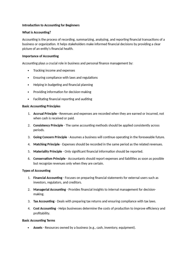 Beginner's Guide to Accounting Basics | PDF | Expense | Revenue