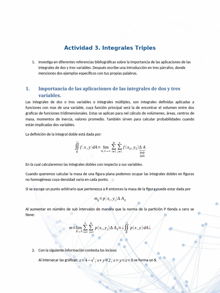 Integrales Triples | PDF | Integral | Cálculo