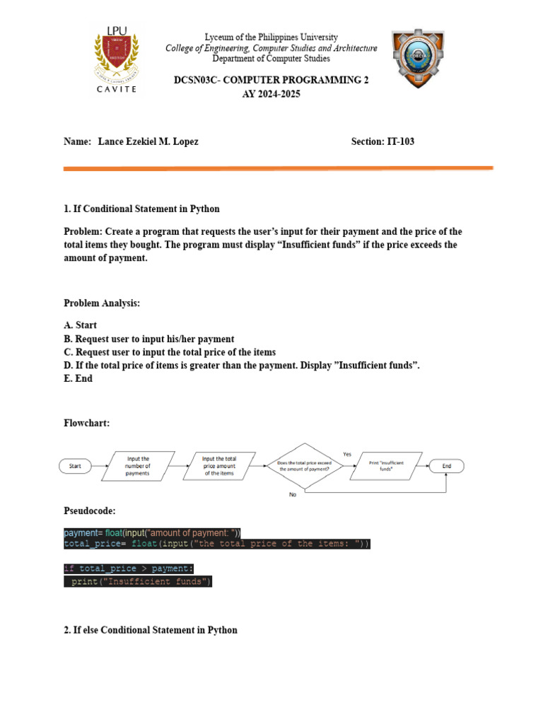 Python Conditional Statements Guide | PDF