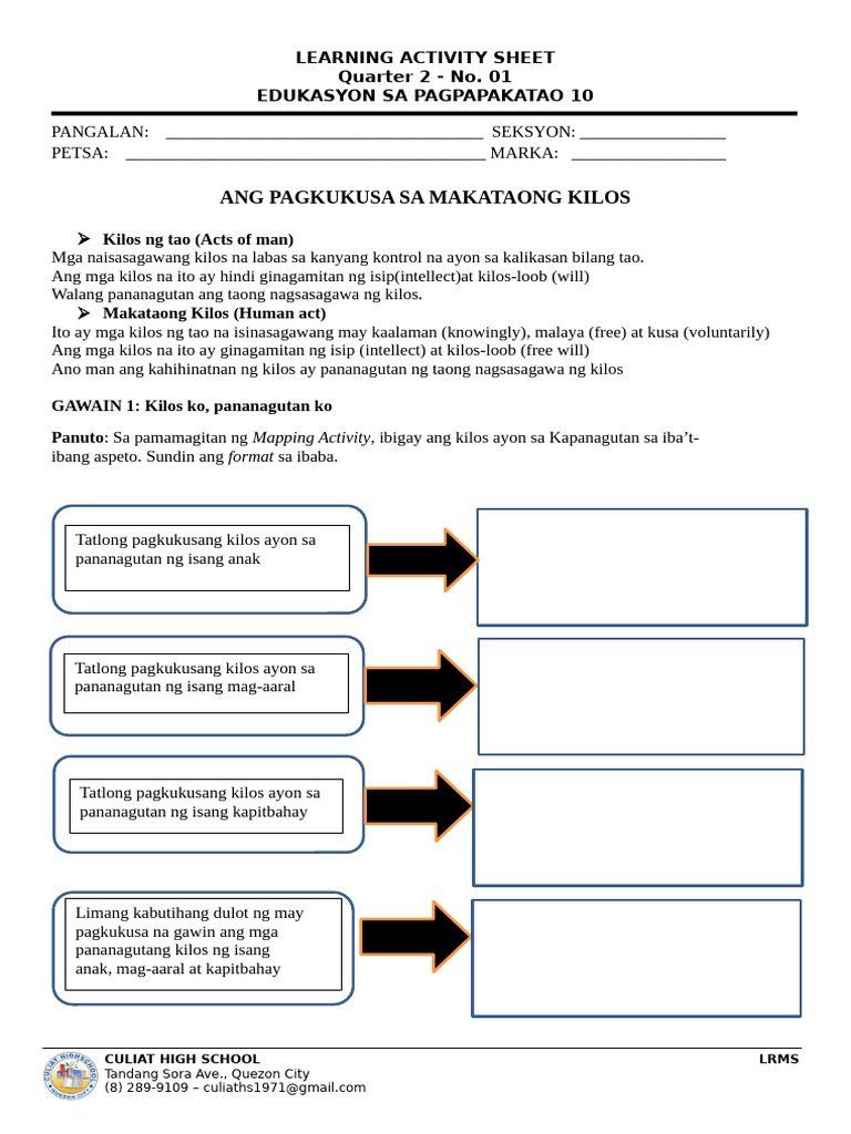 Q2 Mod 1 2 LAS 1 | PDF