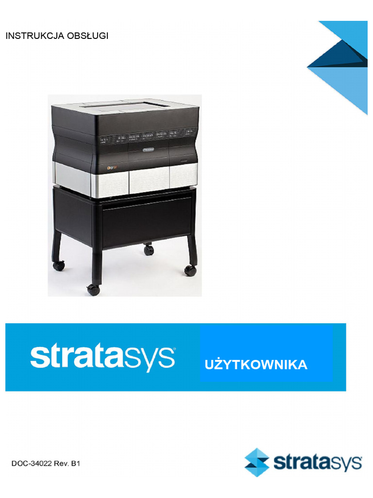 DOC-34022 B1 Objet30 UserGuide PL | PDF