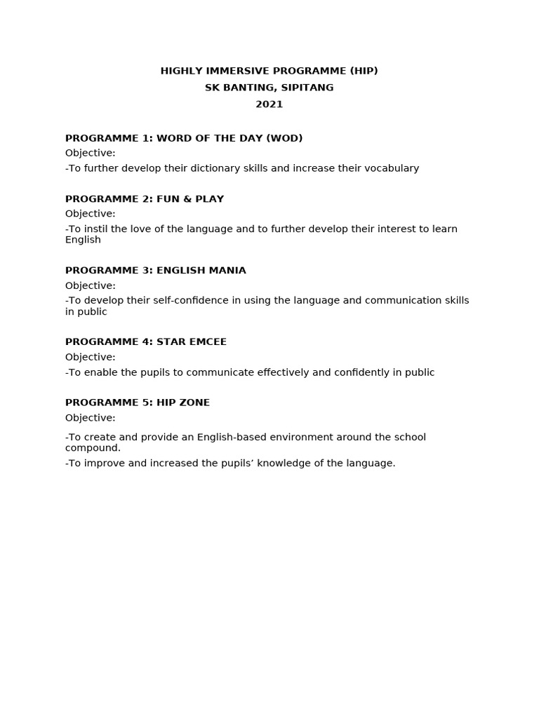 Engaging English Programs for Students | PDF