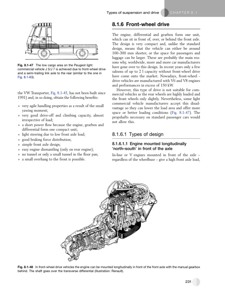 VW Transporter Front-Wheel Drive Design | PDF | Axle | Steering