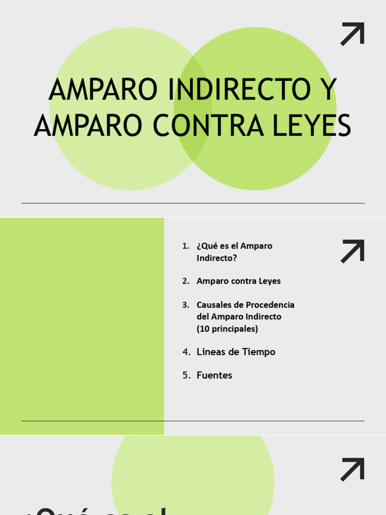 Amparo Indirecto y Contra Leyes: Guía Completa | PDF | Ley procesal ...