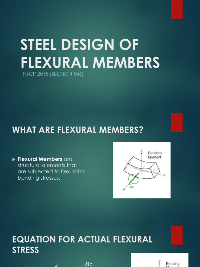 Design of Flexural Members | PDF | Bending | Buckling