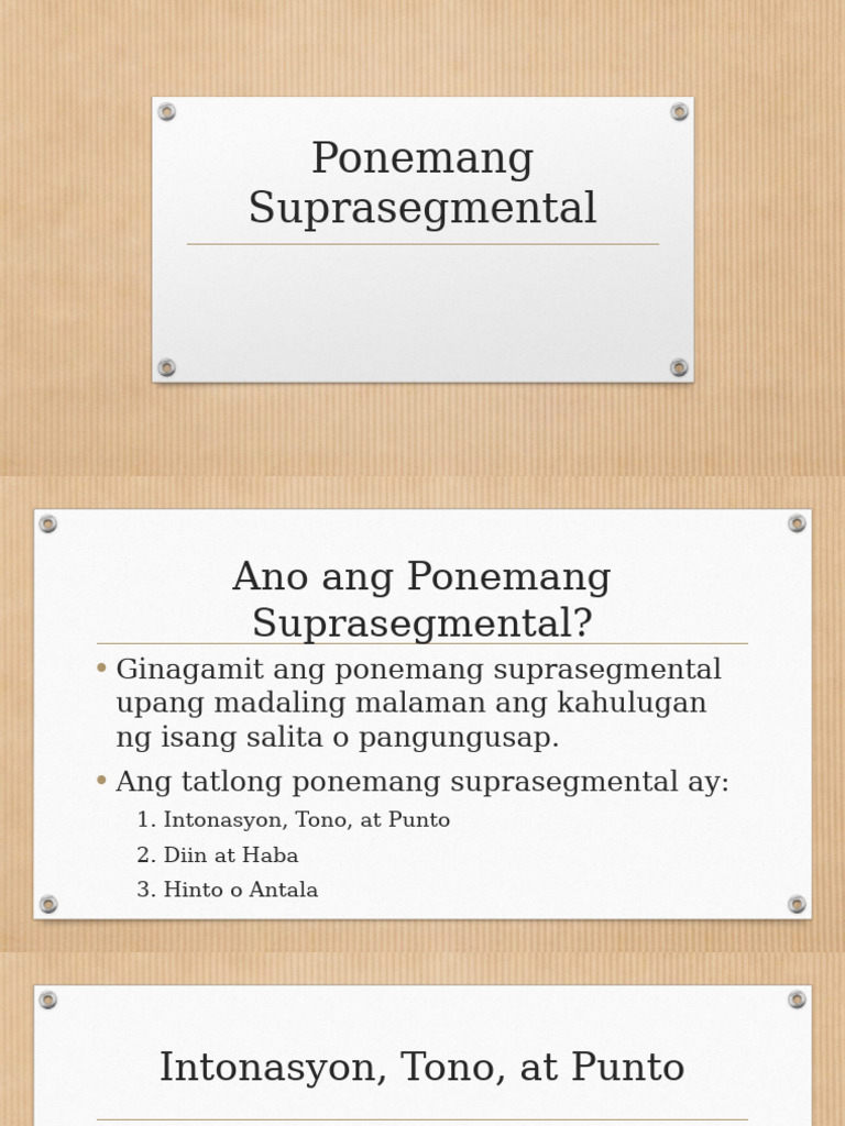 Ponemang Suprasegmental | PDF