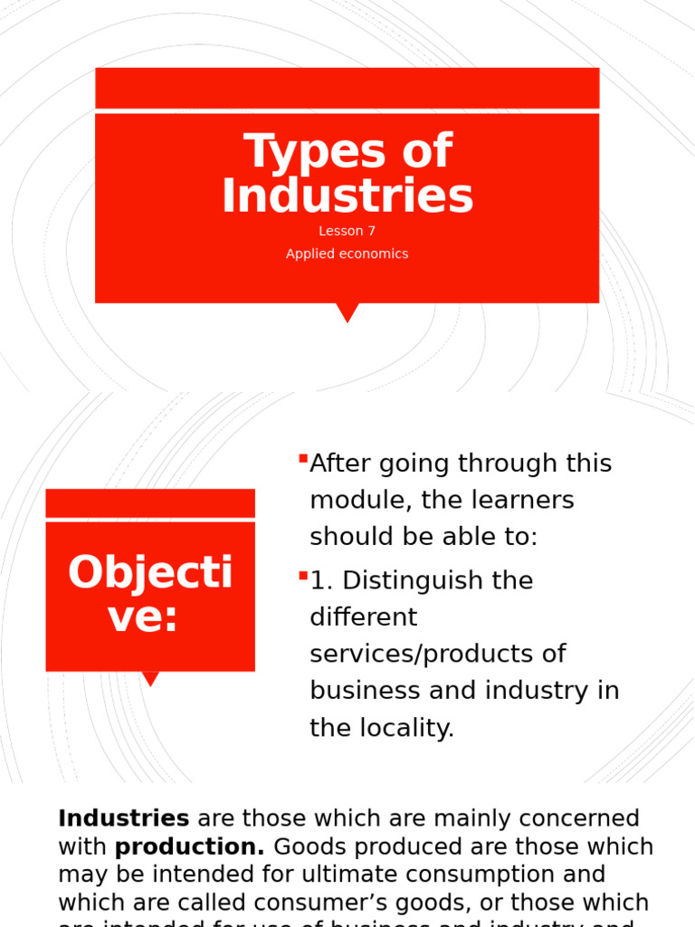 Types of Industries in the Philippines | PDF | Retail | Goods