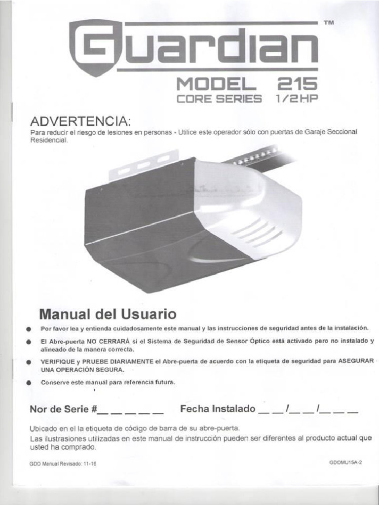 Manual Motor 215 Español | PDF