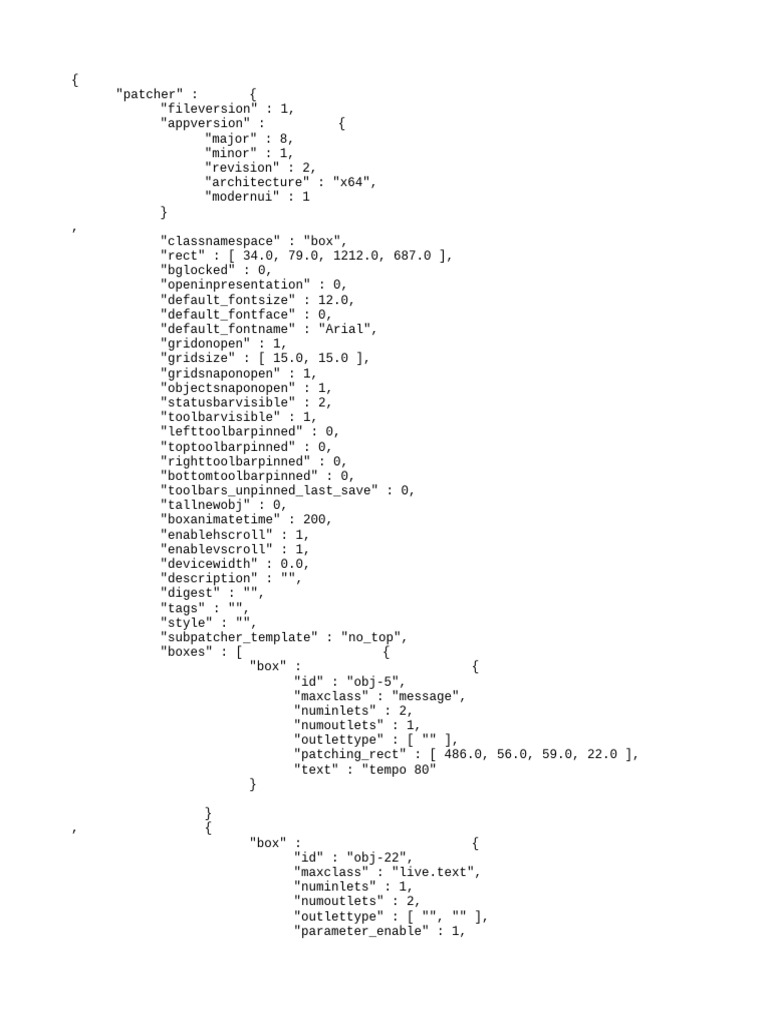 01 Simple Step Sequencer.maxpat | PDF | Computer Programming | Computing