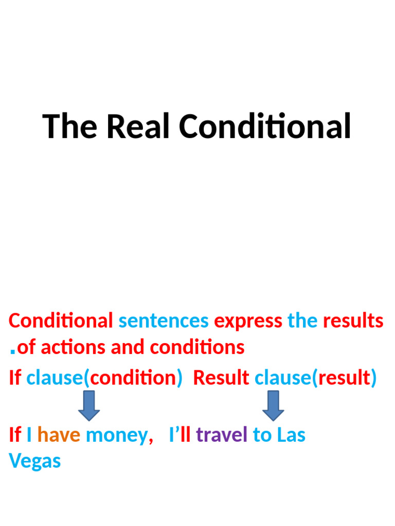 The Real Conditional | PDF