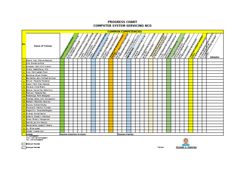 6. b. Common (Progress Chart) | PDF