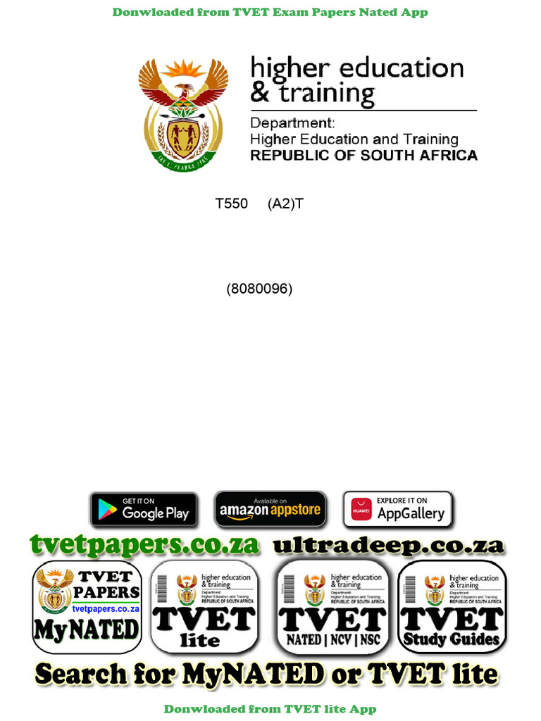 T550 - ELECTROTECHNICS N6 QP AUG 2018 | PDF | Series And Parallel ...