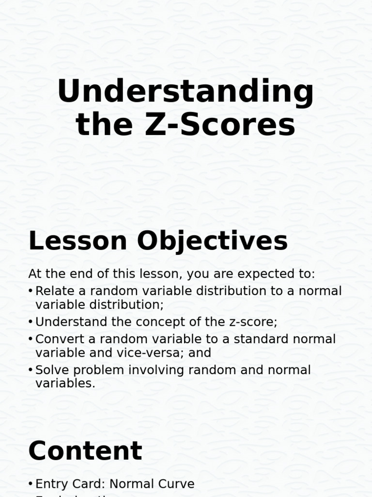 Understanding Z-Scores and Normal Distribution | PDF | Standard Score ...