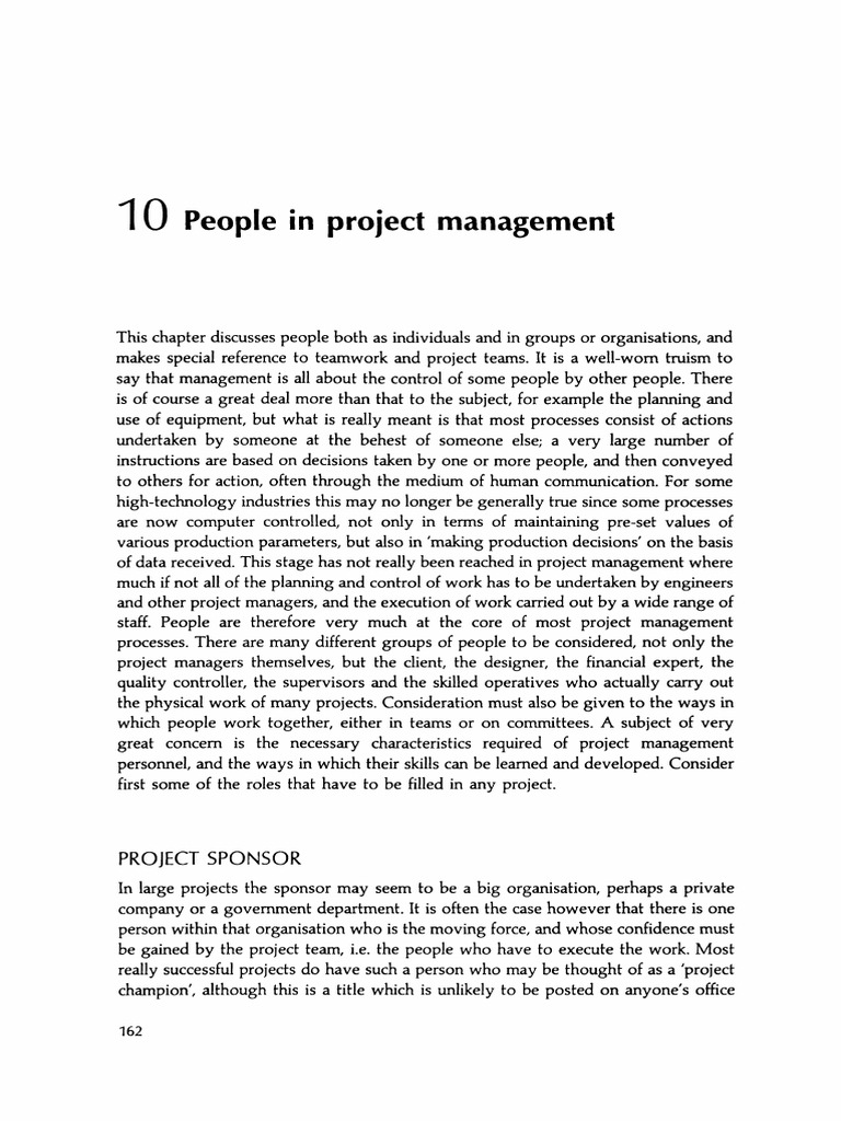 People in Project Management | PDF | Project Management | Quality ...