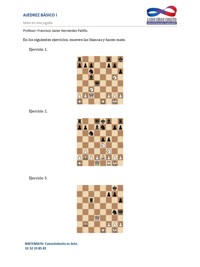 Mate en 1 Mueven Blancas | PDF