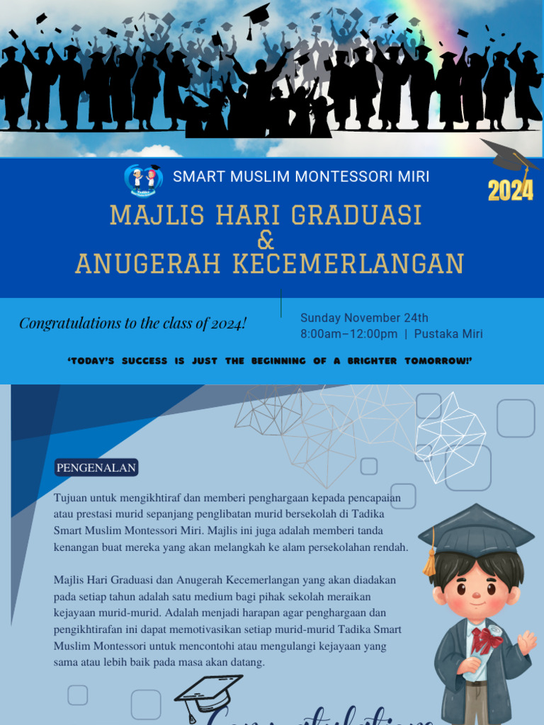 Majlis Hari Graduasi & Anugerah Kecemerlangan 2024 | PDF
