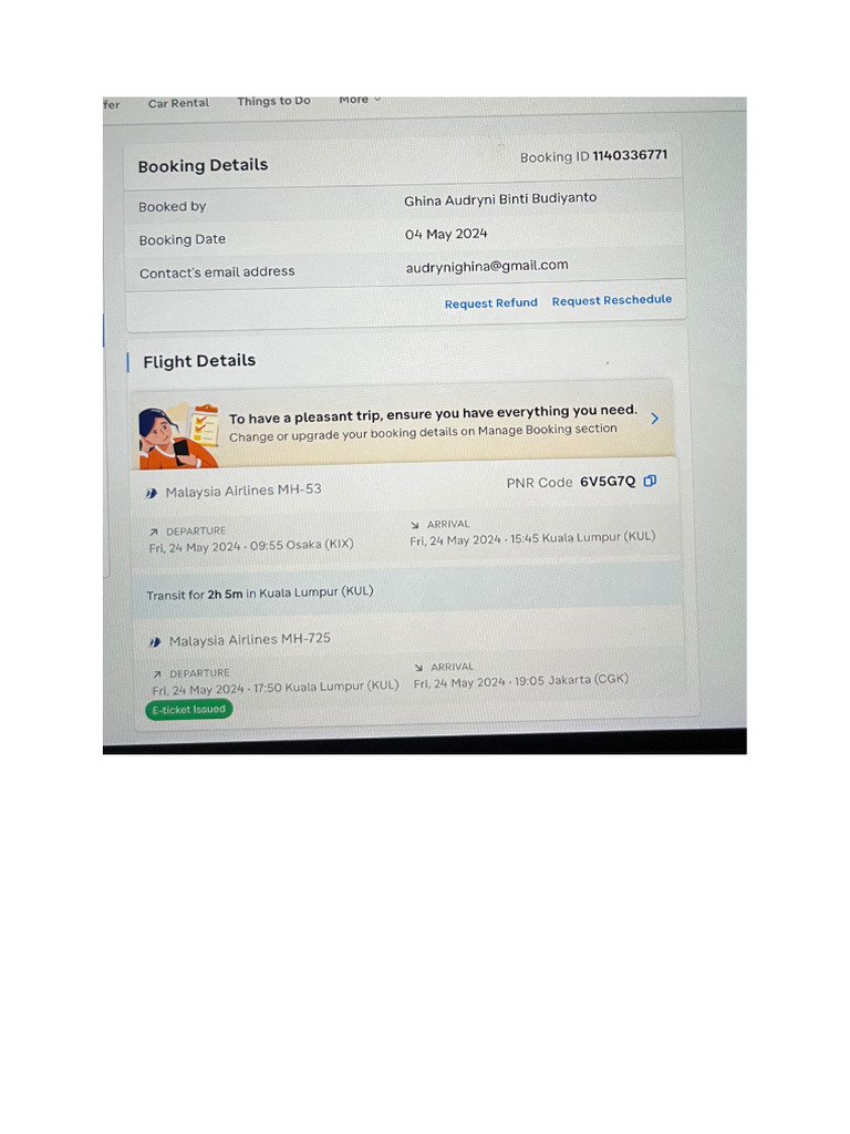 Kix CGK Niga Ghina | PDF