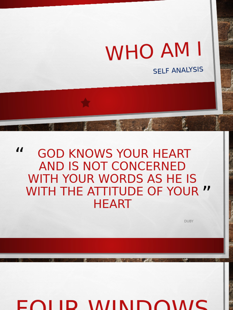Who Am I | PDF